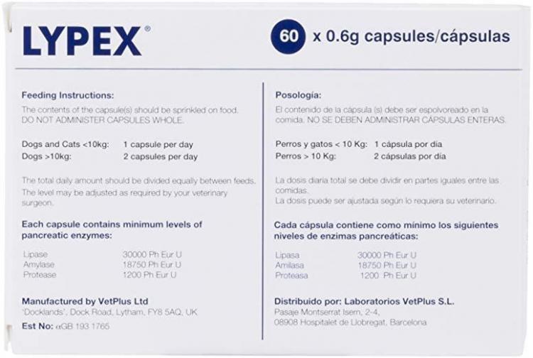 Lypex Integratore innovativo per cani e gatti con EPI Elicats.it